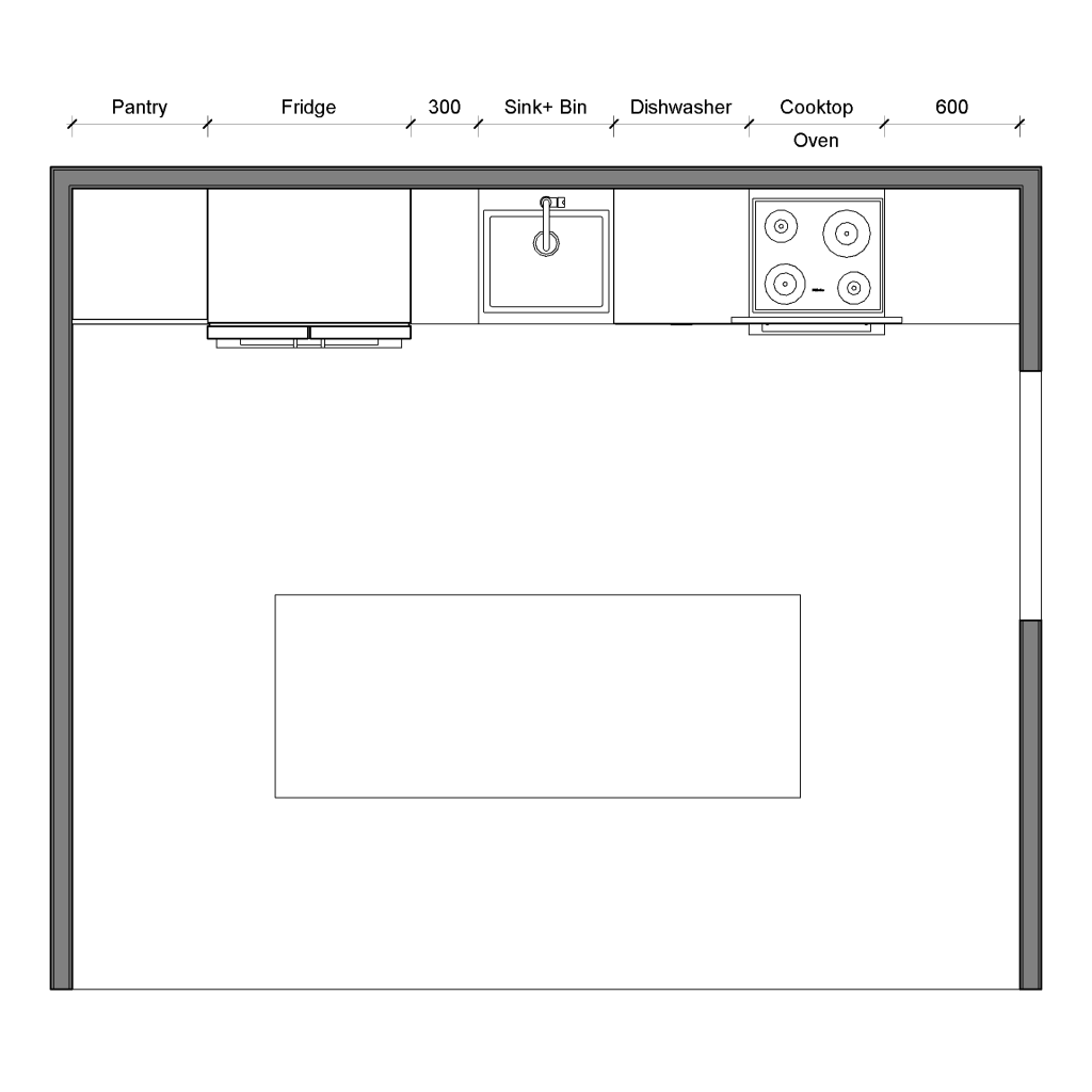 Top Kitchen Layouts | 6 Best Floor Plan for Each Shape - THE GLADE DESIGN